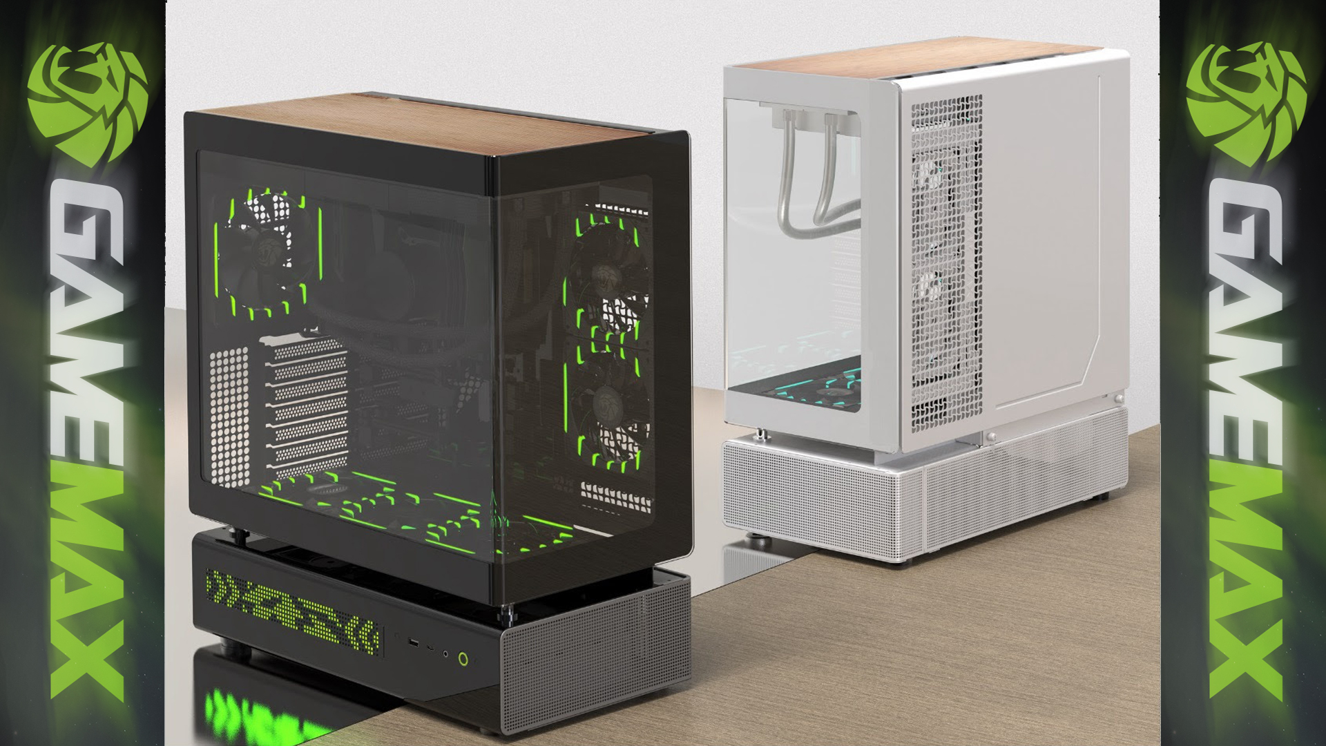 GameMax N90 Debuts: Floating Dual-Chamber PC Case with Bottom LED Dot ...